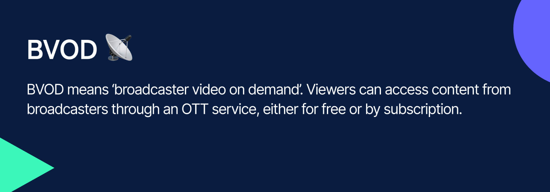 SVOD, AVOD, TVOD, HVOD, BVOD, and OTT: the ultimate guide